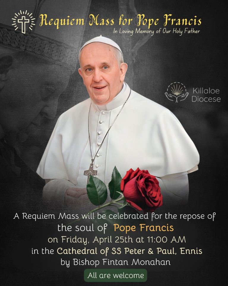 Remembering Pope Francis, RIP, Statement of Bishop Fintan - Killaloe ...